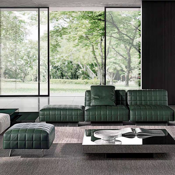 Checkerboard Leather Sofa – Latest Homestyle